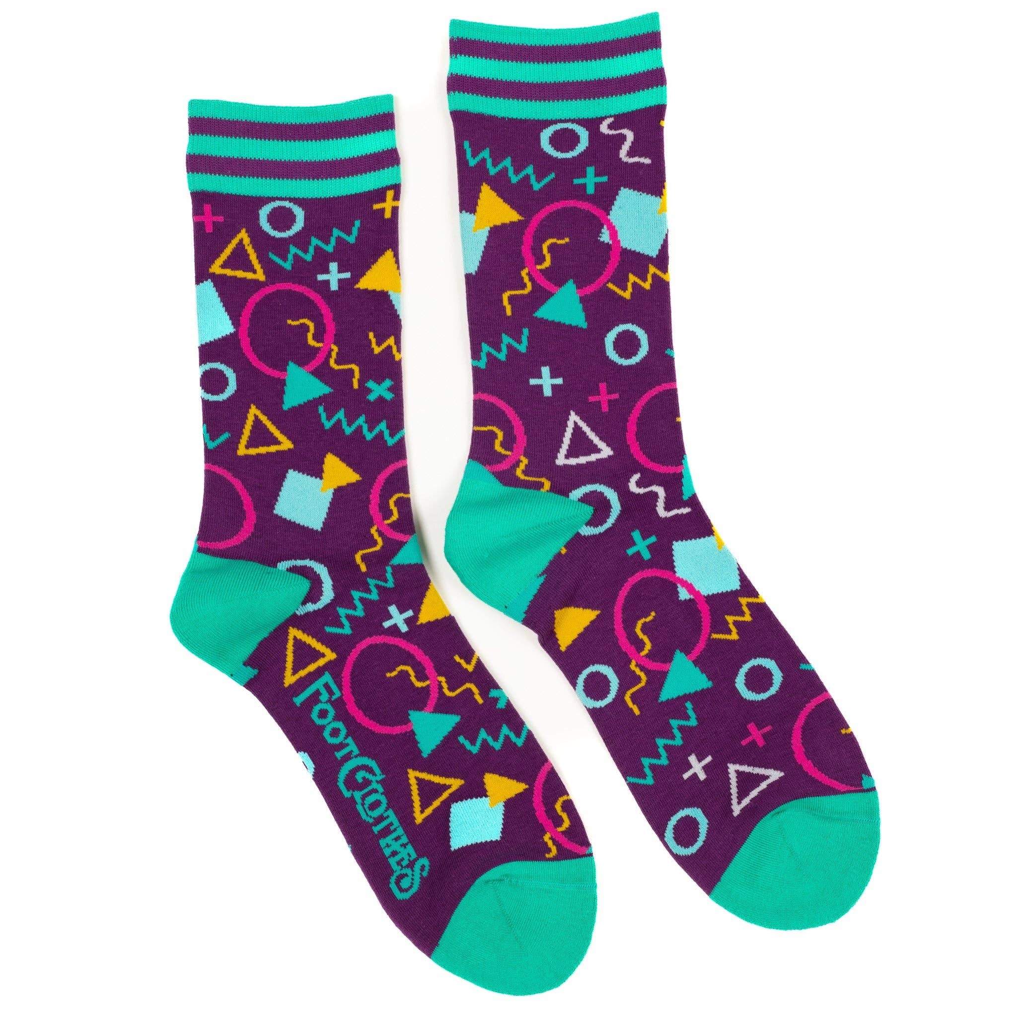Shapin' Up 80s Pattern Crew Socks | JoRetro Vintage Market