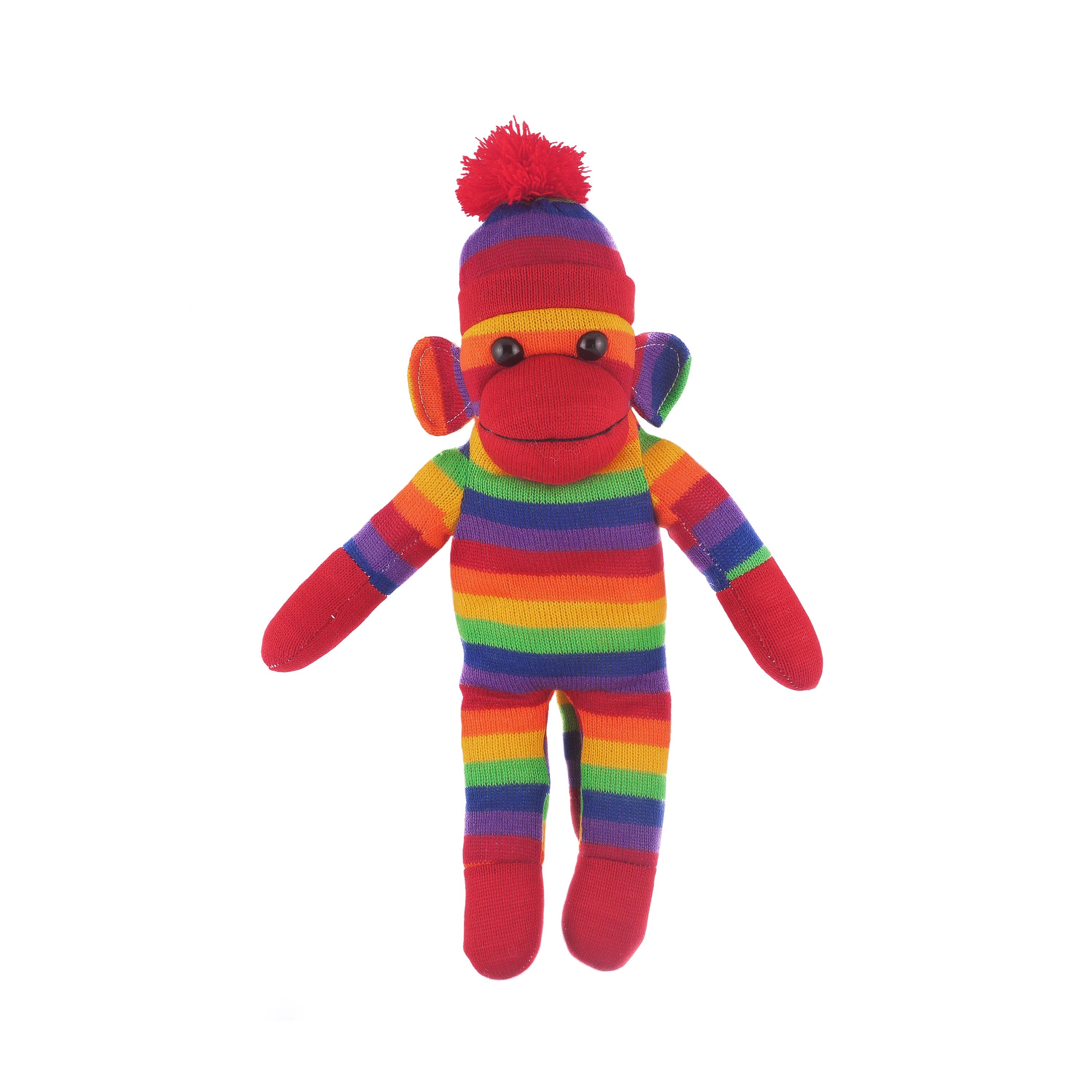 10" Tye Dye Sock Monkey Bean Bag Animal | JoRetro Vintage Market