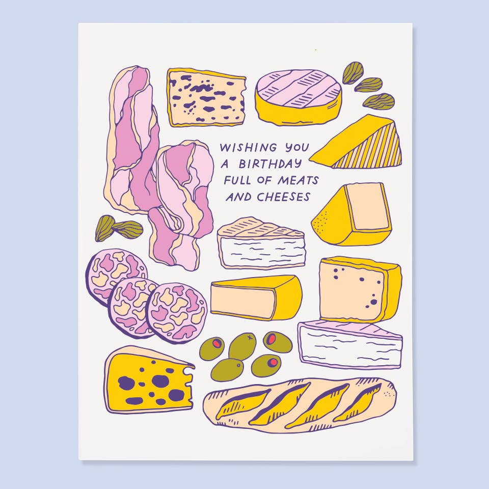 Meats and Cheeses Card | JoRetro Vintage Market