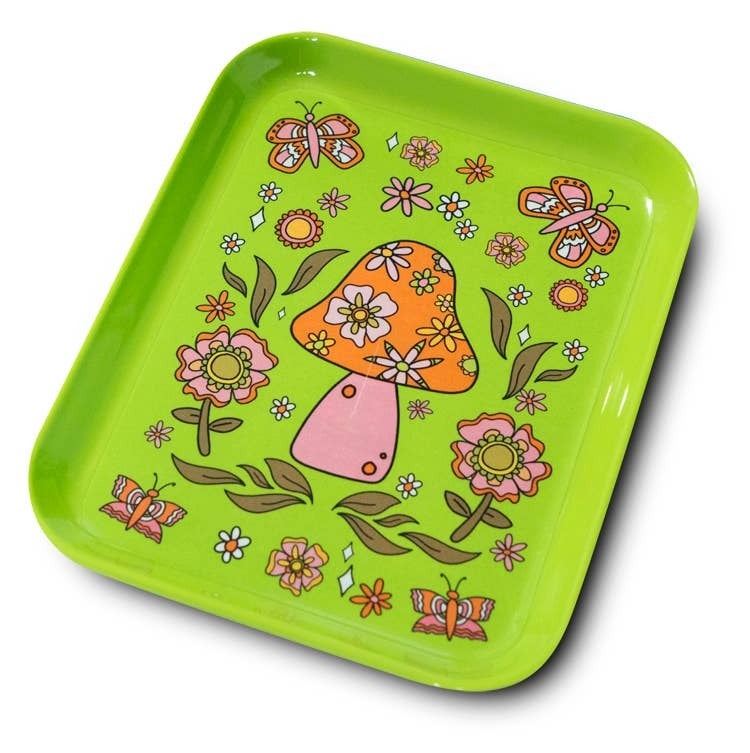Small Trinket Tray • MUSHROOM FLOWERS | JoRetro Vintage Market