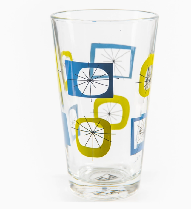 Atomic Beer Glass - Blue/Green
