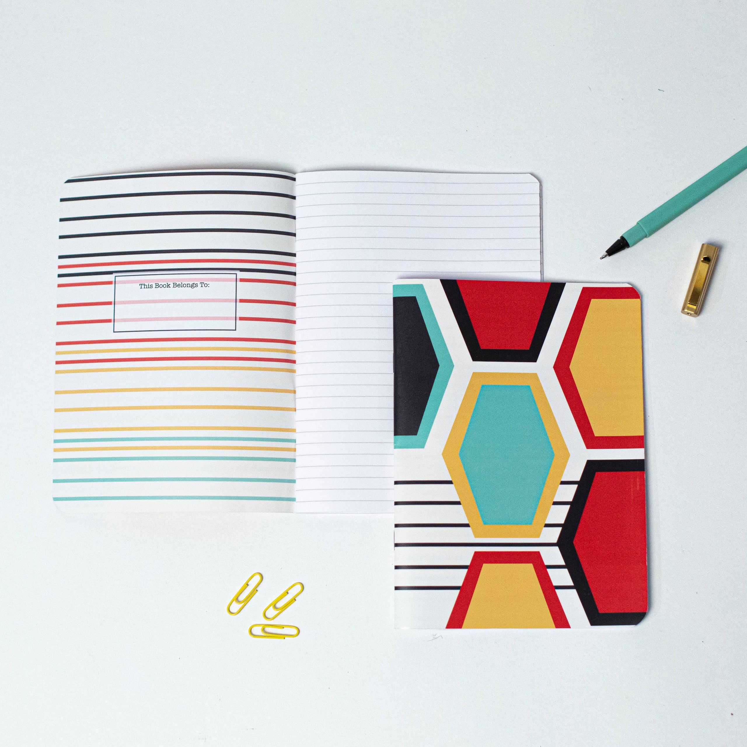 Elongated Hexagon Notebook | JoRetro Vintage Market