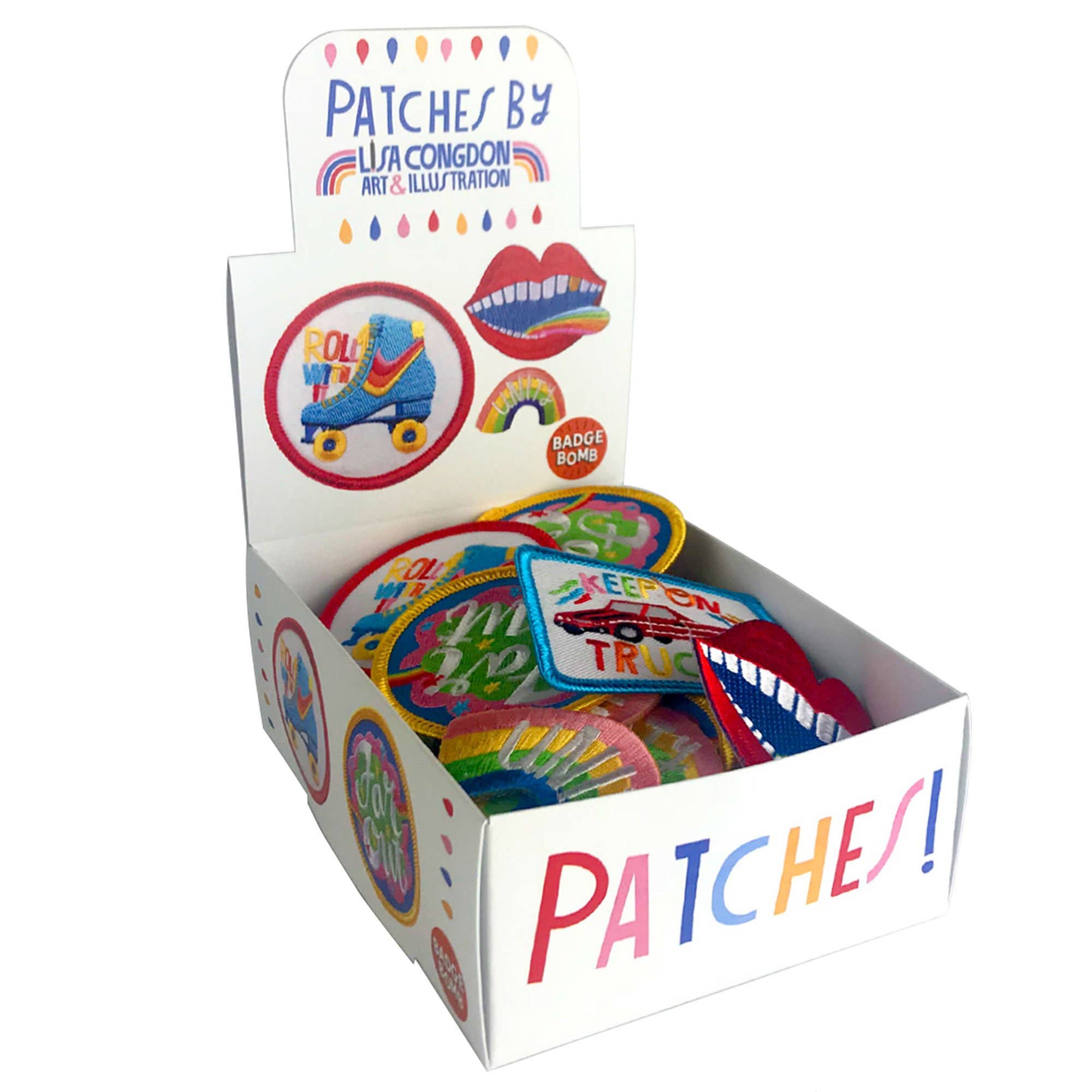 Roll With It Embroidered Patches | JoRetro Vintage Market