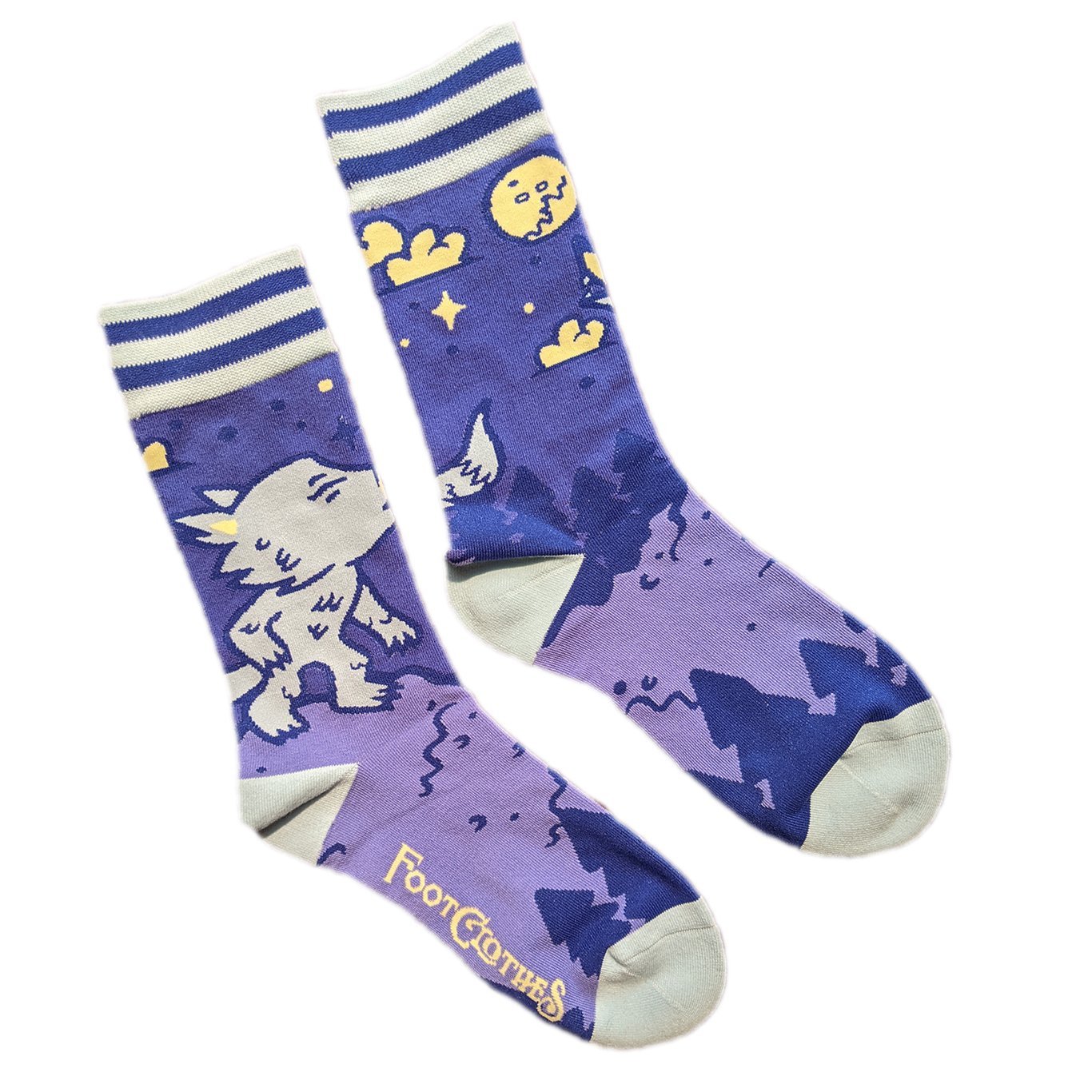 Cute Werewolf Socks | JoRetro Vintage Market
