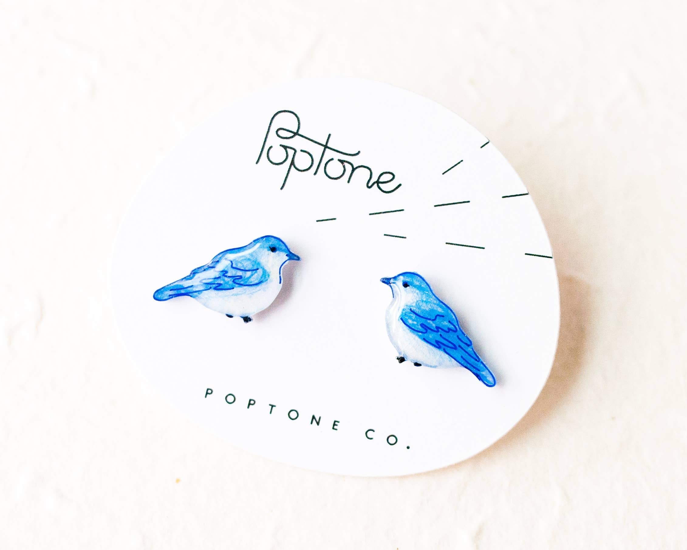 Cute Little Blue Bird Earrings | JoRetro Vintage Market