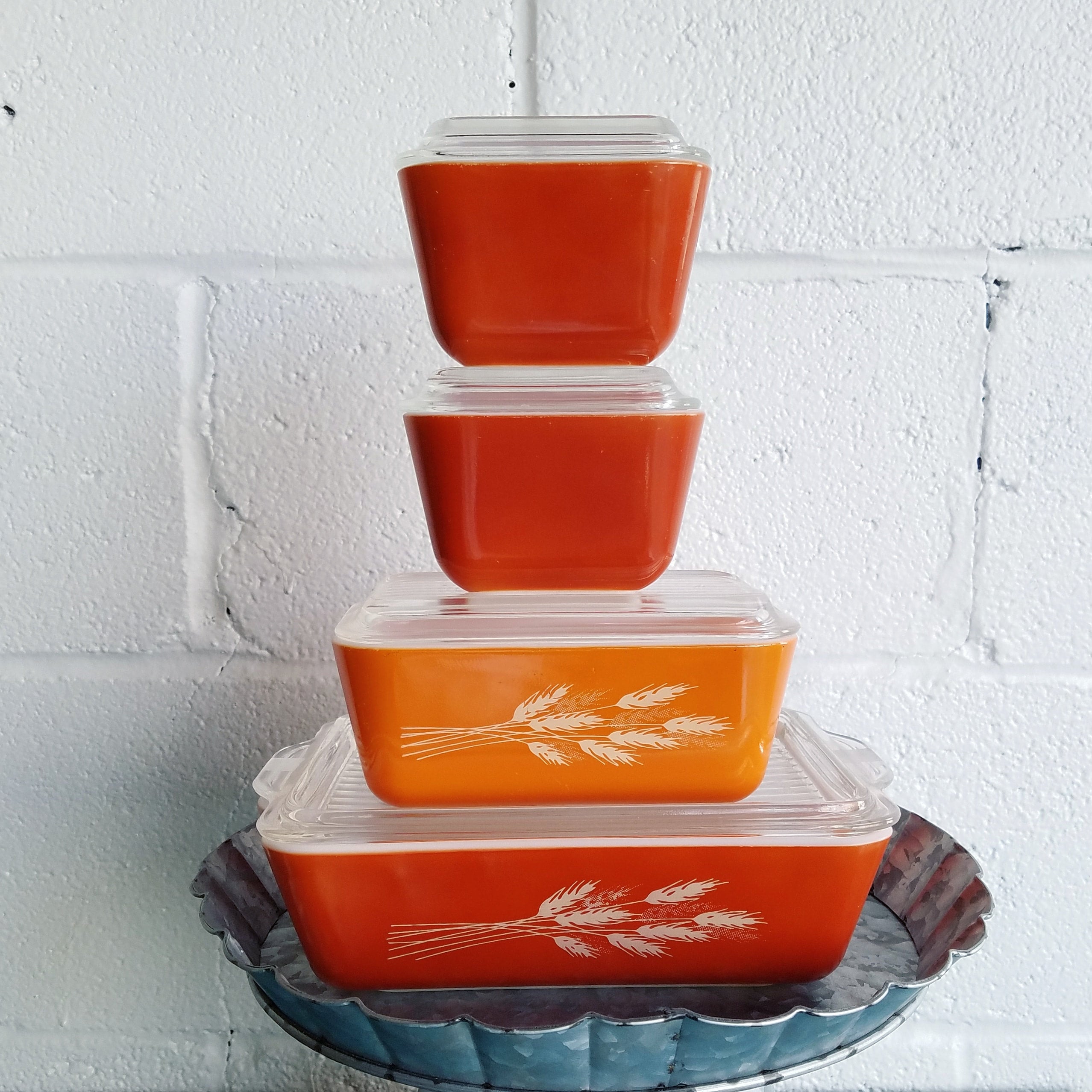 Pyrex Autumn Harvest Refrigerator Set | JoRetro Vintage Market