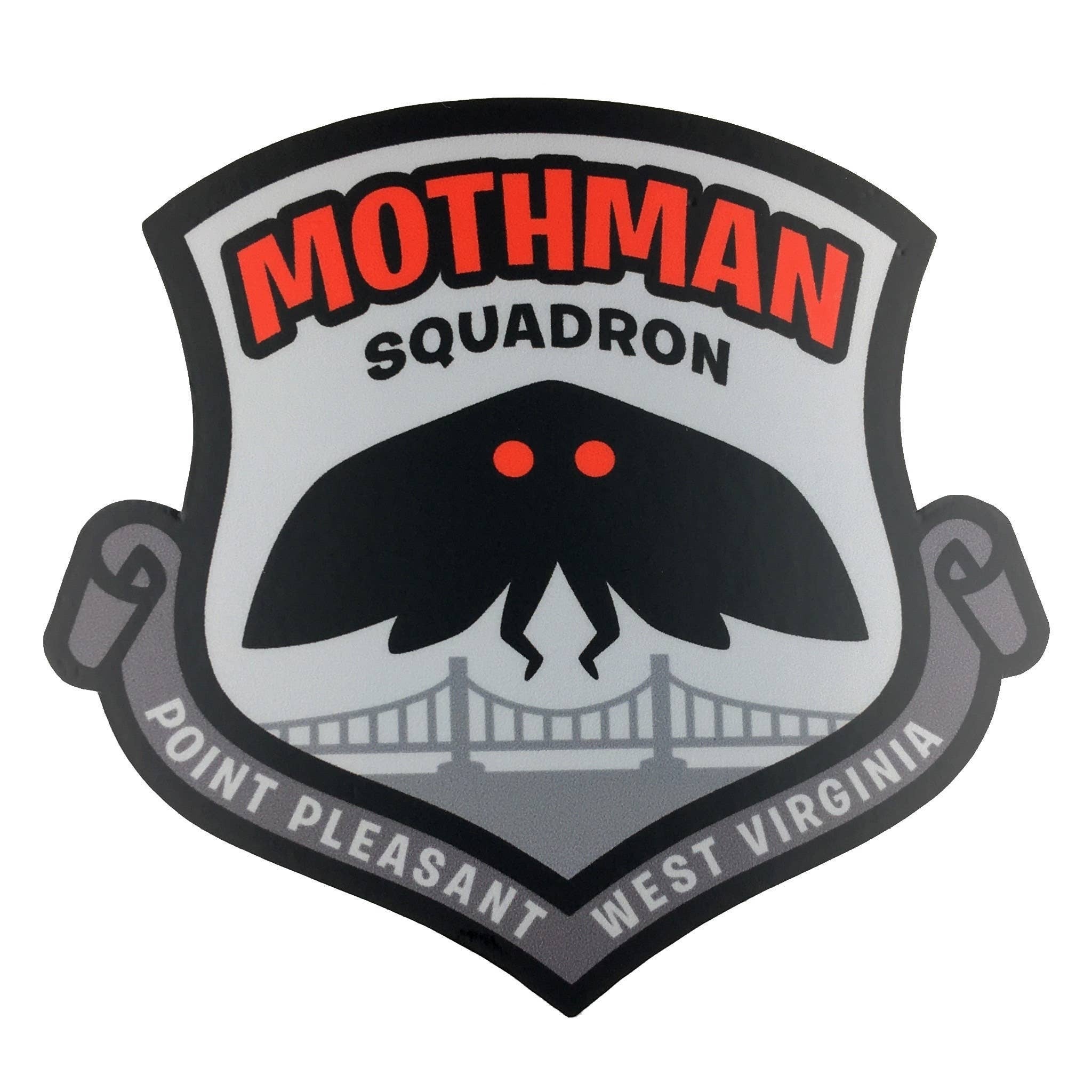 Mothman Squadron Military Insignia Cryptozoology Sticker | JoRetro ...