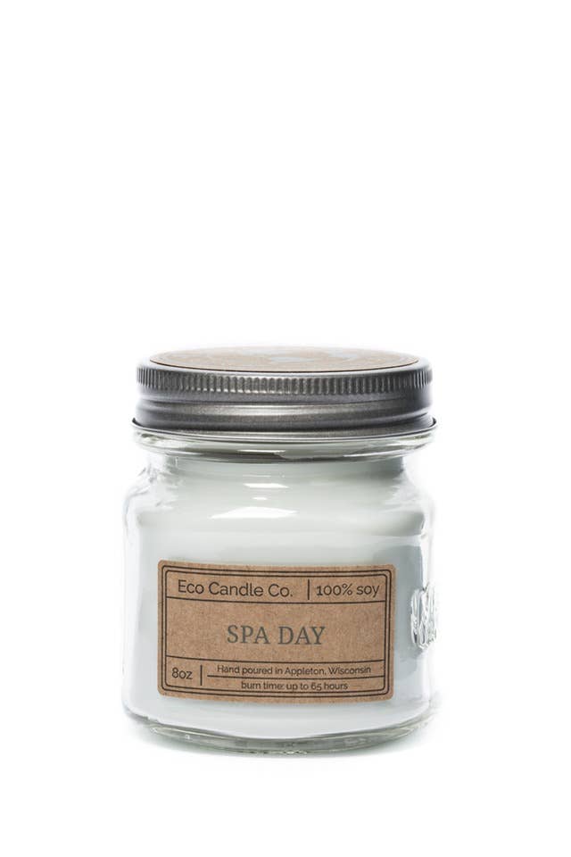8oz Spa Day Mason Jar Candle