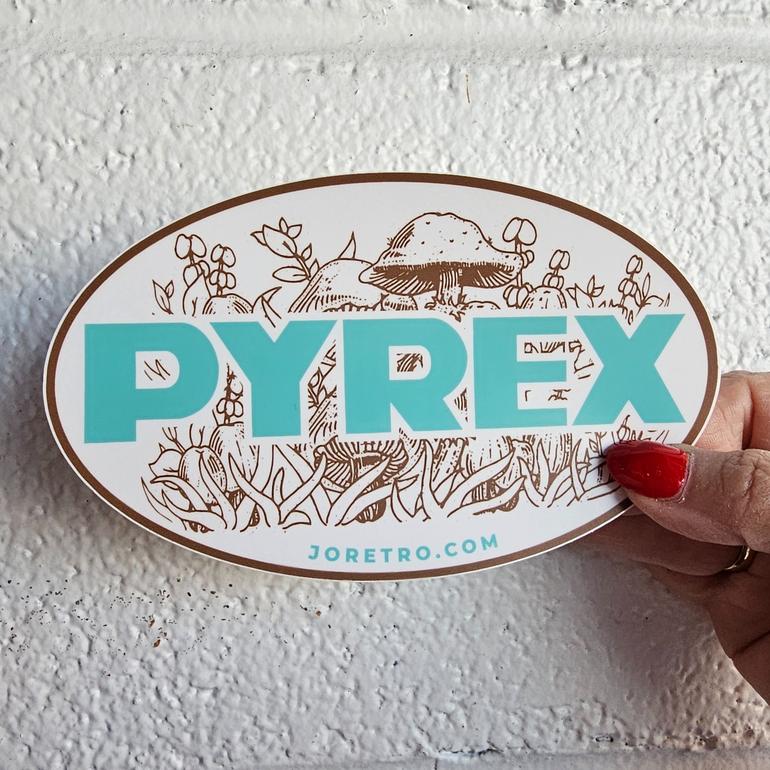 Pyrex Oval Decal Sticker - Pyrex Logo Forest Fancies | JoRetro Vintage ...