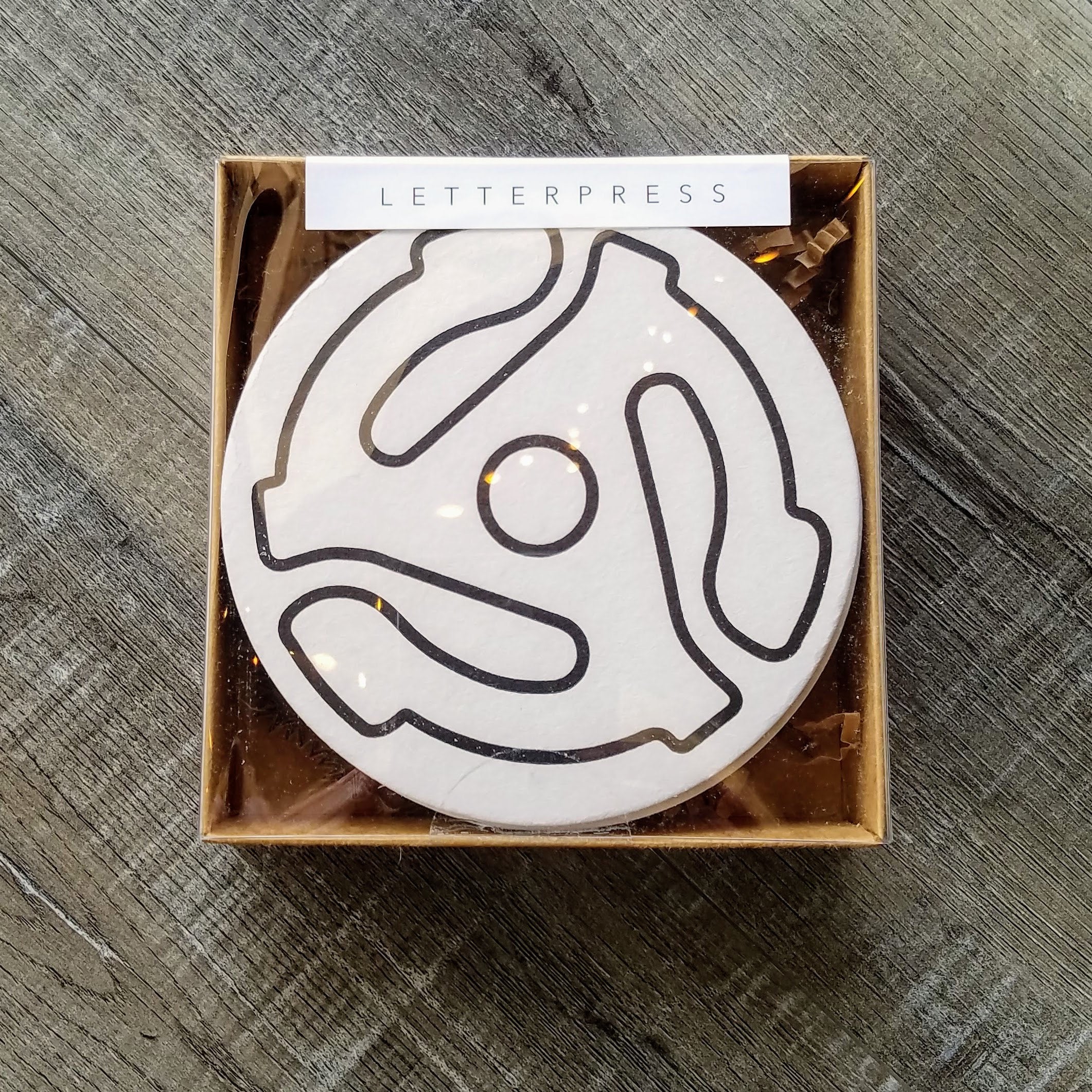 Coasters - 45 Record Adapter - Black | JoRetro Vintage Market