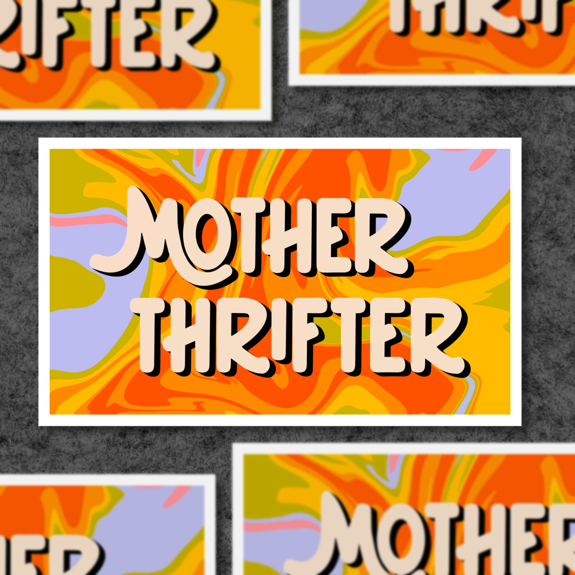 Mother Thrifter, Groovy Sticker | JoRetro Vintage Market