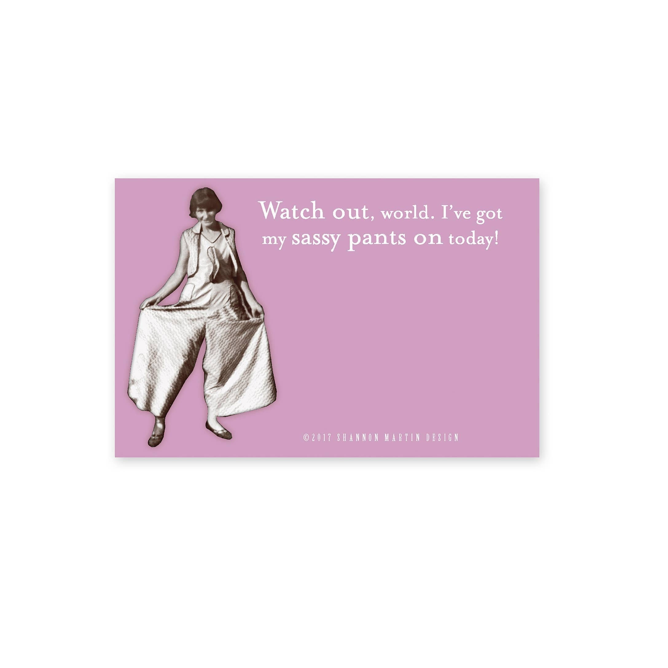 Sassy Pants Sticky Note | JoRetro Vintage Market
