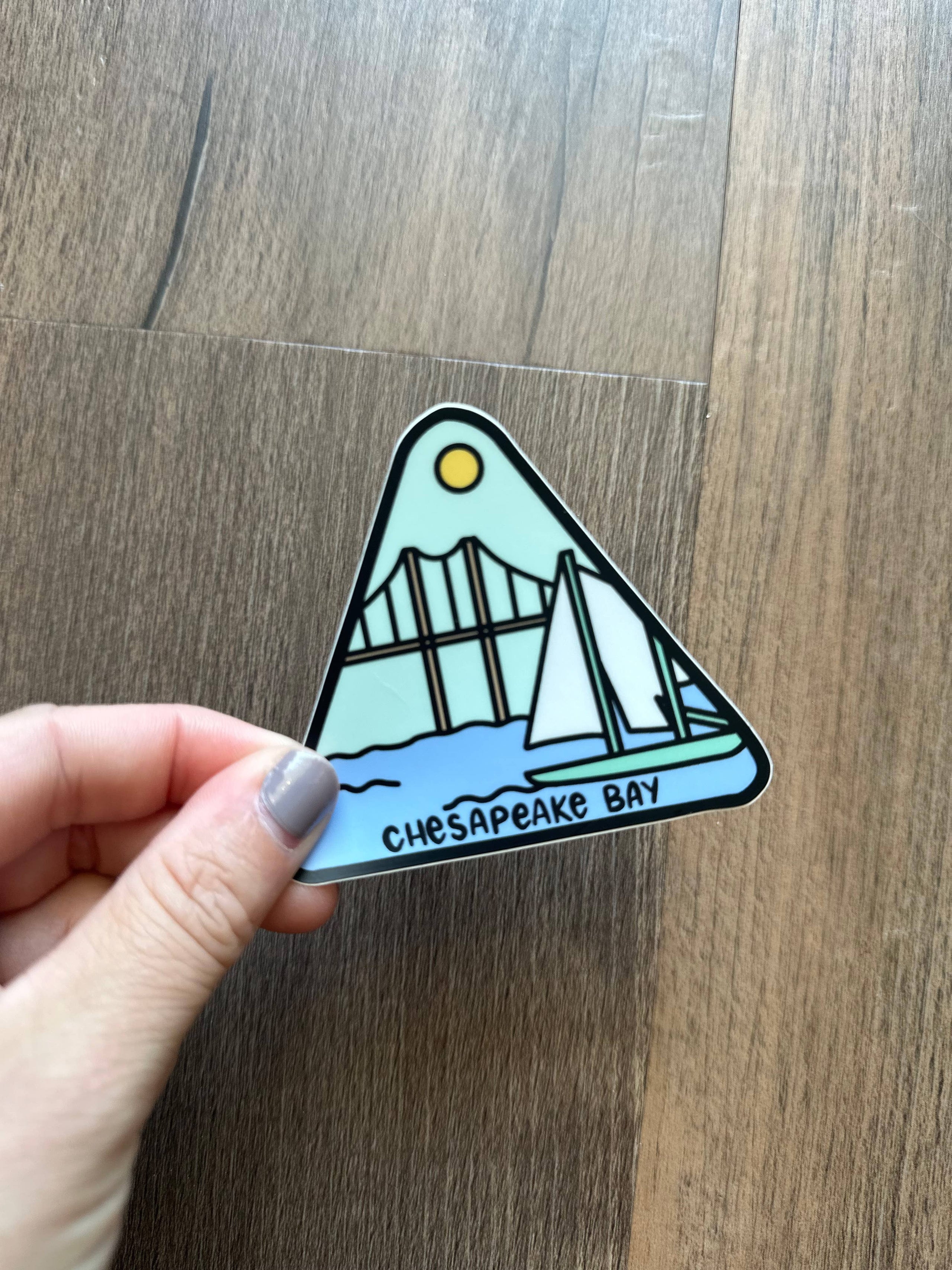 Chesapeake Bay Maryland Badge Vinyl Sticker | JoRetro Vintage Market