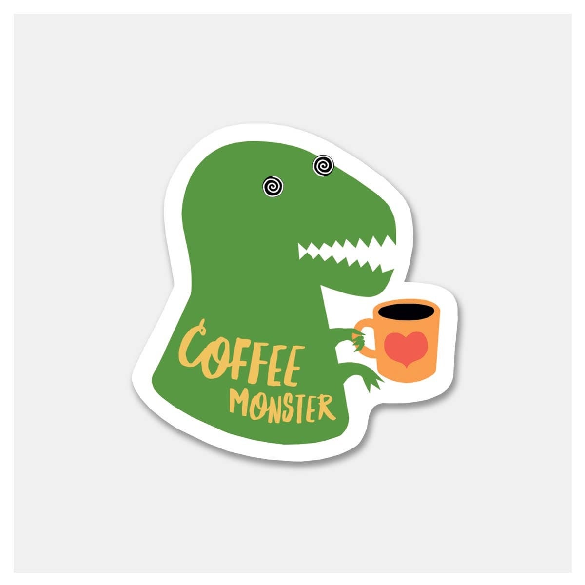 Coffee Monster Sticker | JoRetro Vintage Market