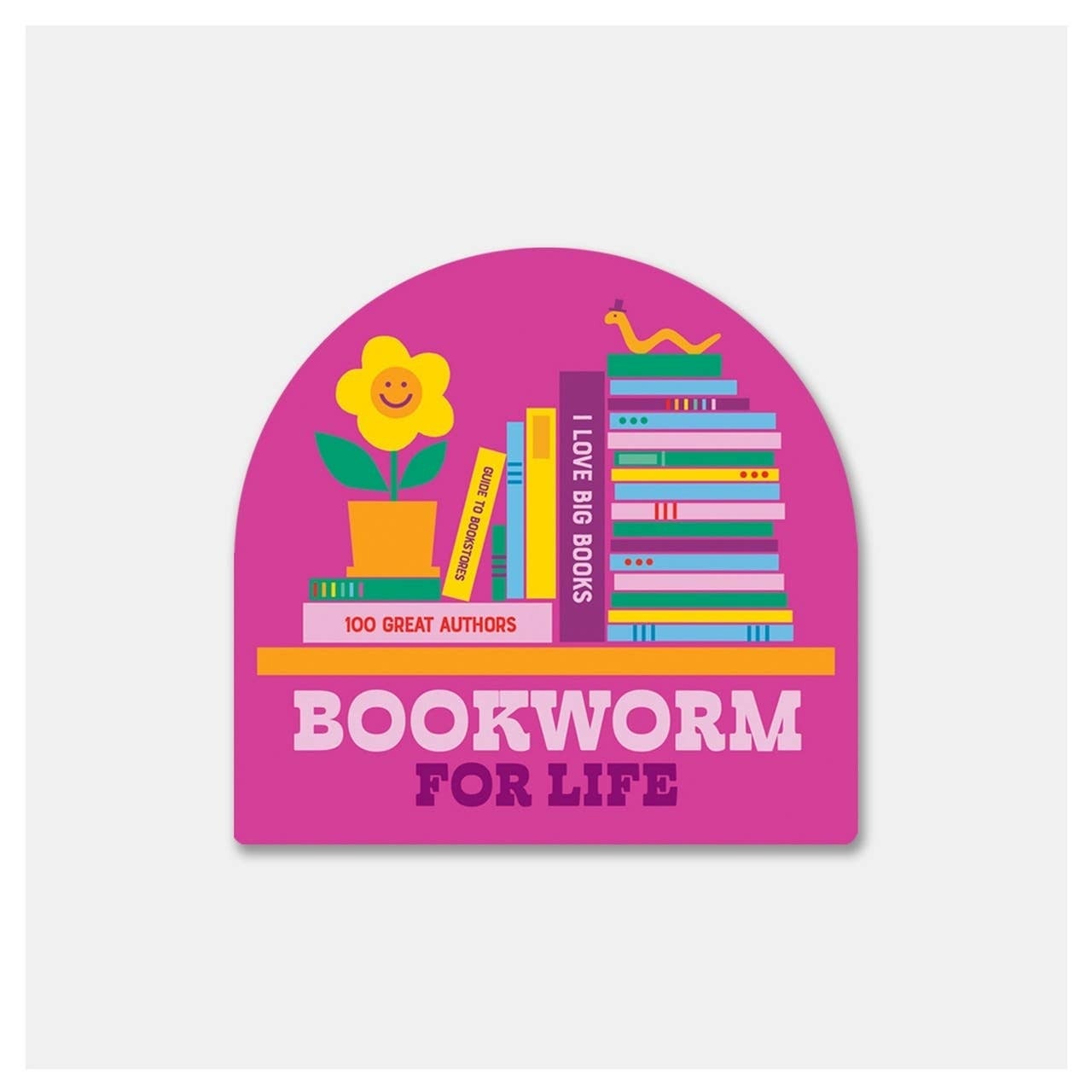 Bookworm Sticker | JoRetro Vintage Market