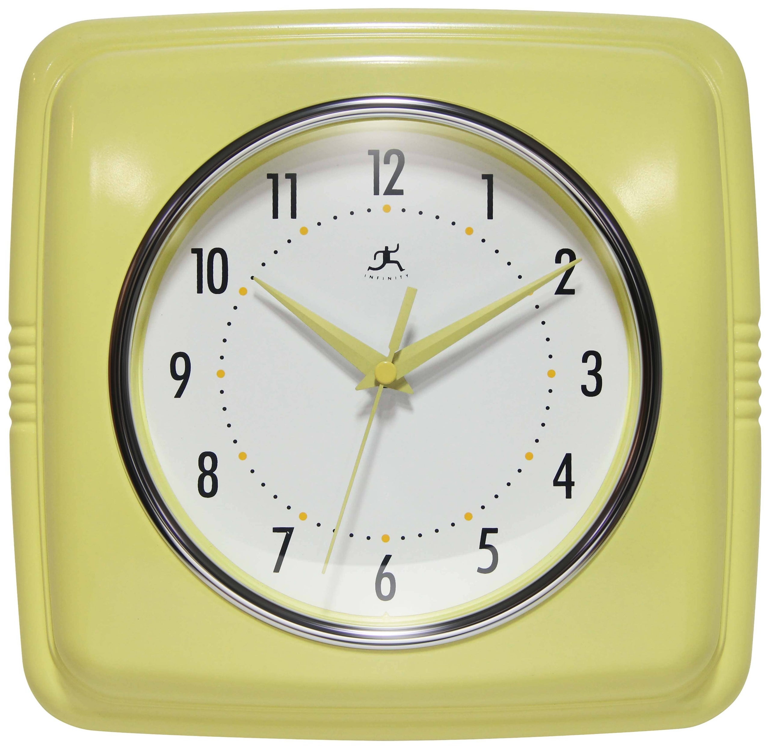 Retro Square Wall Clock Yellow | JoRetro Vintage Market