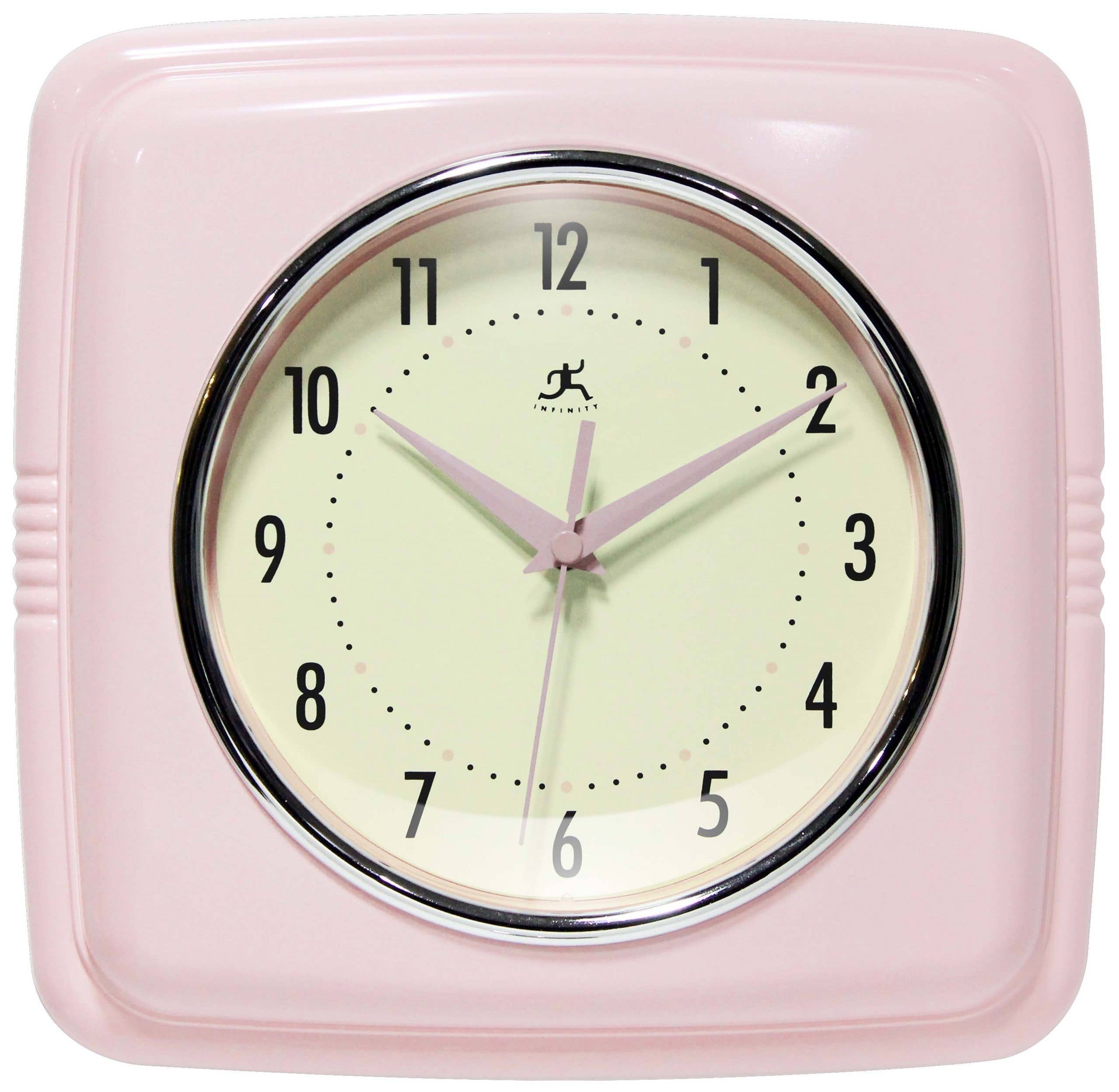 Retro Square Wall Clock Rose Blush | JoRetro Vintage Market