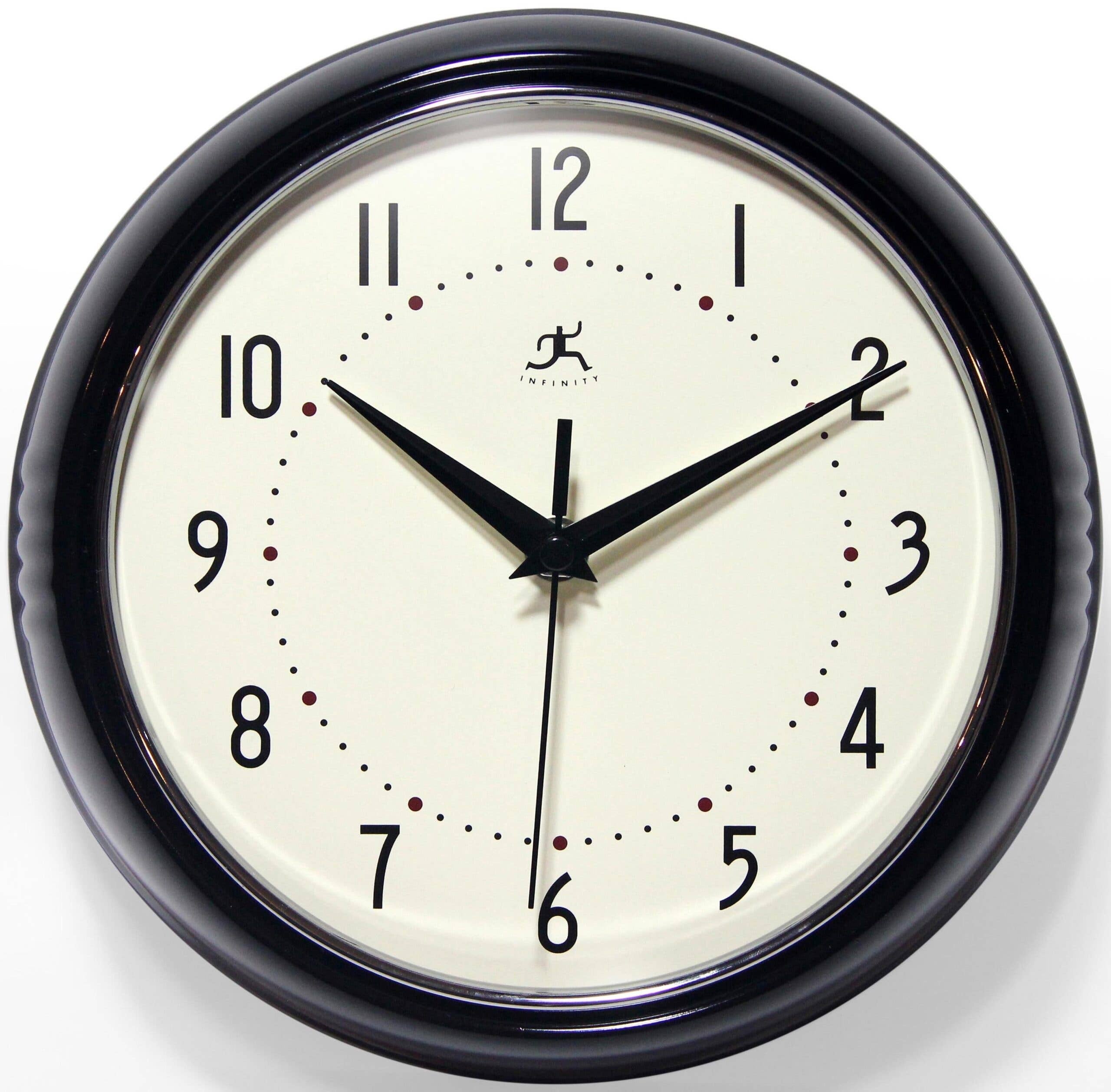 Retro Round Wall Clock Black | JoRetro Vintage Market