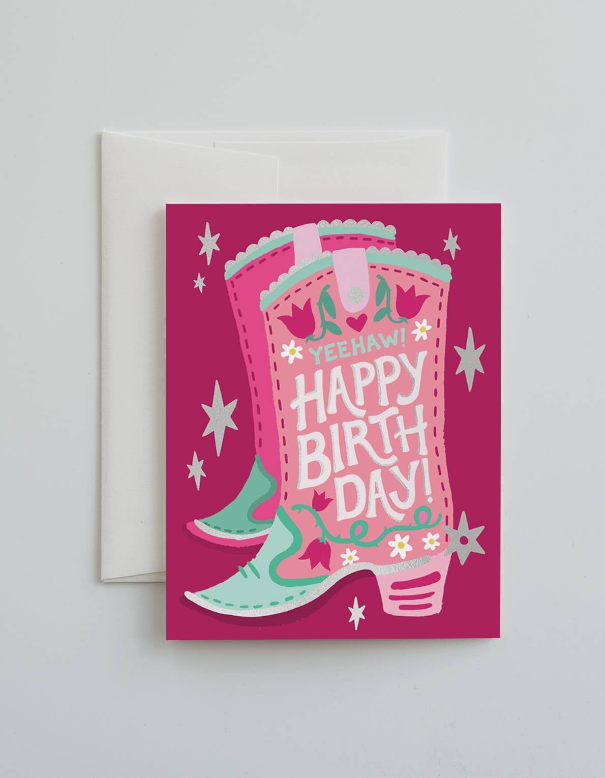 Cowgirl Boot Birthday Card | JoRetro Vintage Market