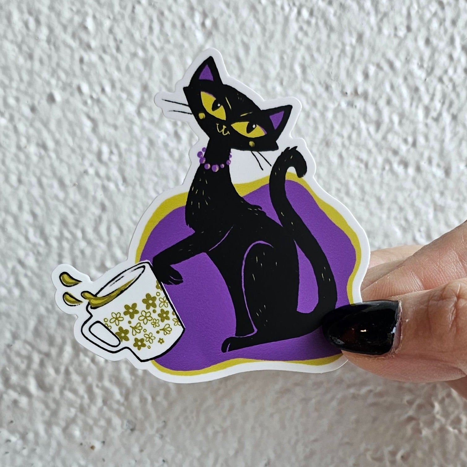 Pyrex Cat Sticker - Spring Blossom Design | JoRetro Vintage Market