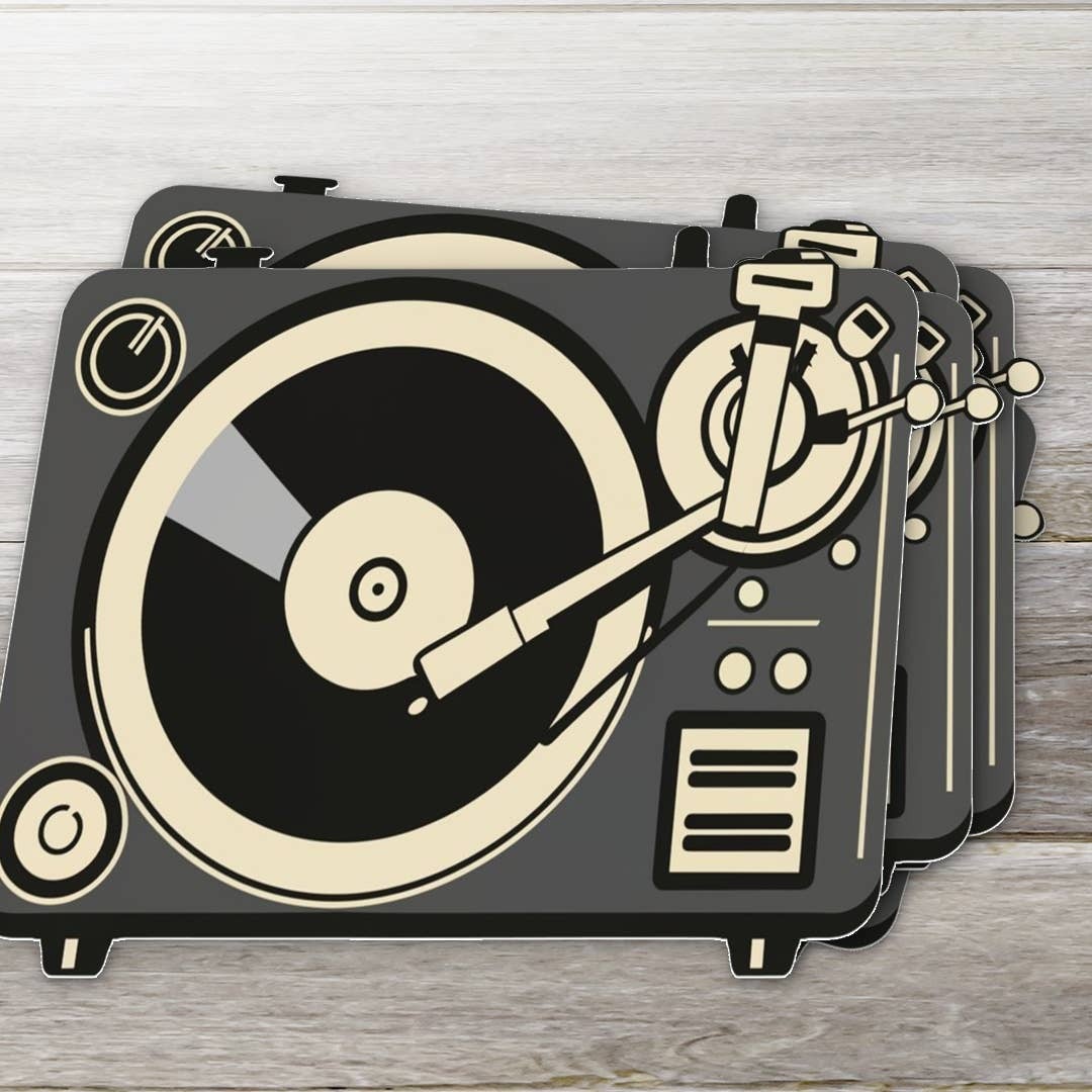 Old School Turntable - Record Player Sticker | JoRetro Vintage Market